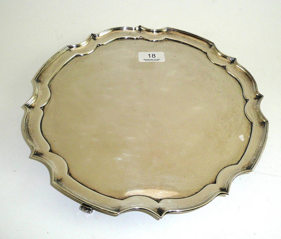 Lot 18 - Silver salver