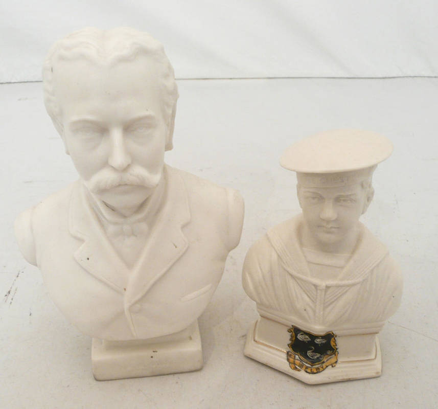 Lot 328 - WH Goss bust of W.H. Goss and WRNS bust of a