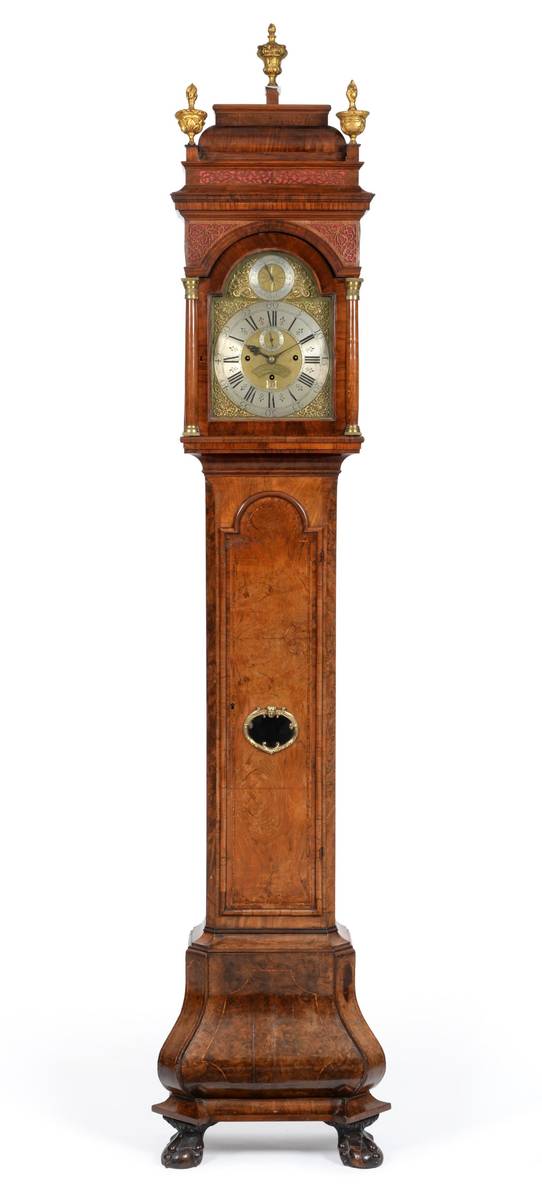 Lot 877 - A Musical Walnut Eight Day Longcase Clock,