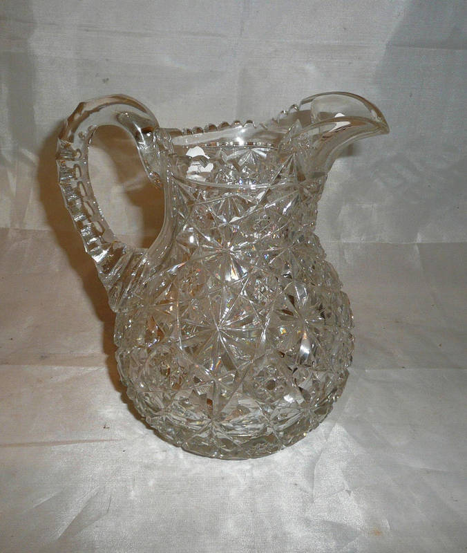 Lot 145 - Cut glass jug