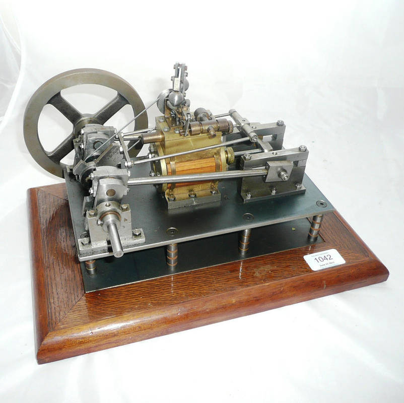 Lot 1042 - A Horizontal Stationary Steam Engine, in