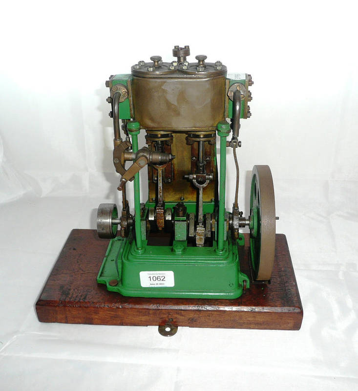 Lot 1062 - A Large Live Steam Model of a Twin Cylinder