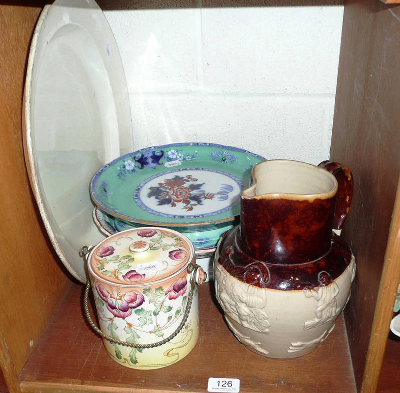 Lot 126 - Leeds pottery creamware platter, new stone