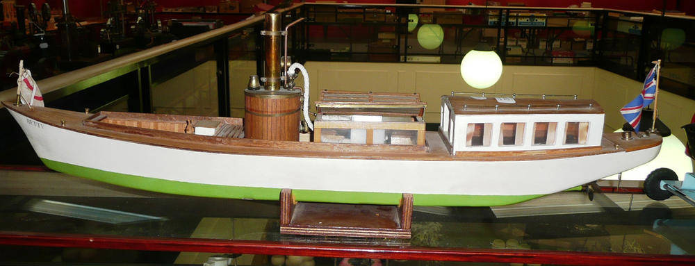 Lot 1132 - A Scratch Built Wooden Live Steam Launch