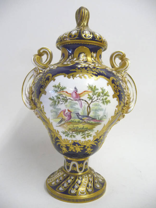 Lot 51 - An English Porcelain Rococo Vase and Cover,