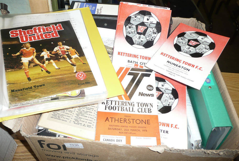Lot 1036 - A Large Collection of Football Programmes,