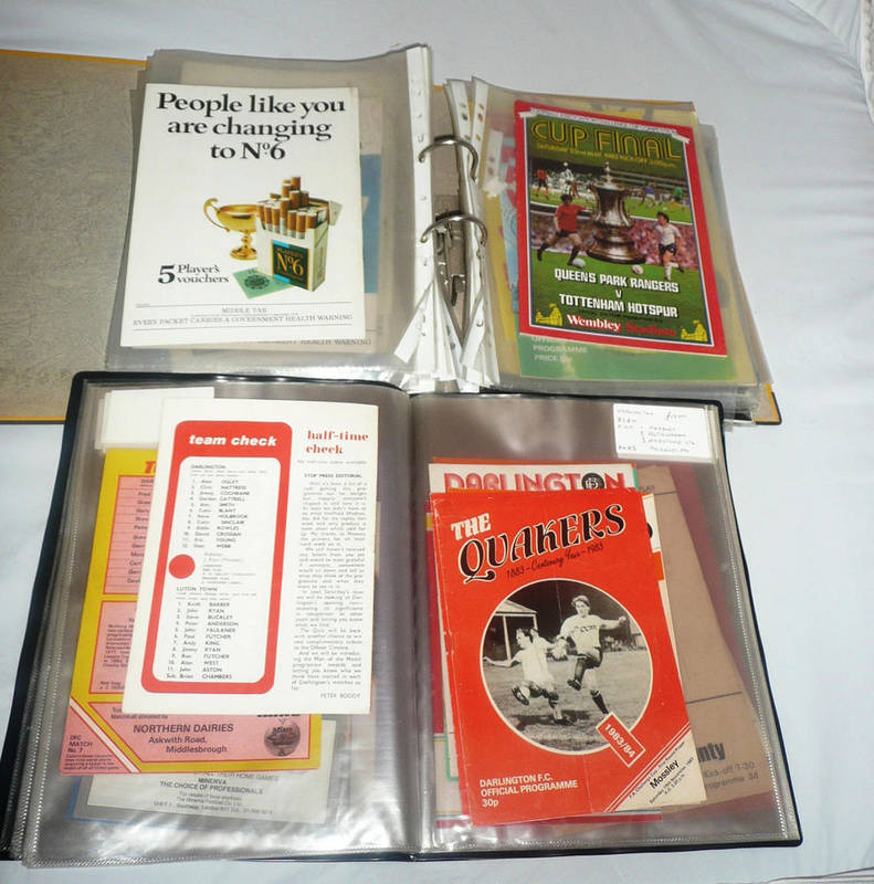 Lot 1037 - A Collection of Football Programmes from