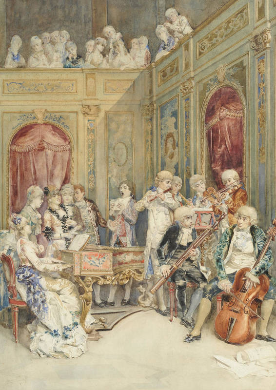 Lot 813 - Ettore Simonetti (1857-1909) Musical Soiree