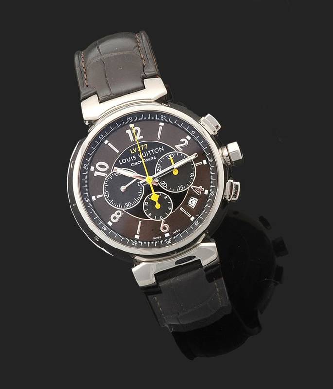 Lot 390 - A Stainless Steel Automatic Calendar