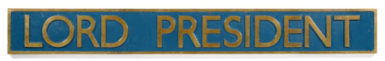 Lot 3152 - Nameplate From LNER P2 Class 2-8-2 No 2003