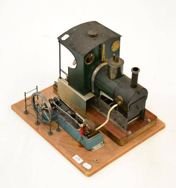 Lot 276 - Live Steam Stationary Engine with wood