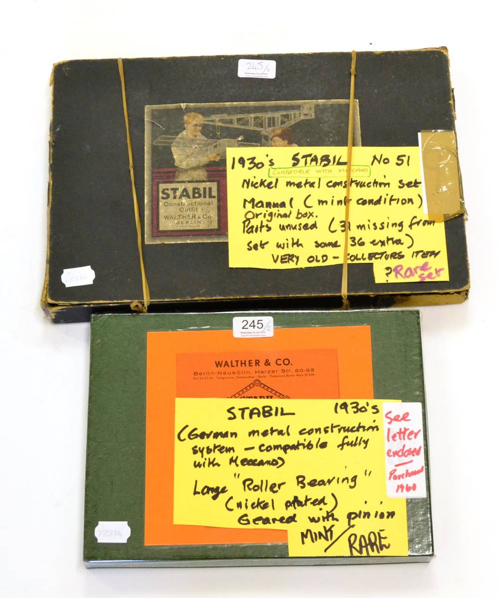 Lot 245 - Stabil (Germany) Construction Set No.5
