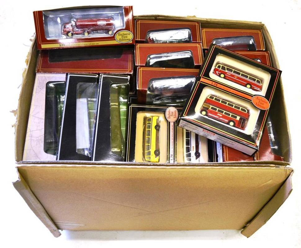 Lot 238 - Thirty Two Boxed EFE Diecast Buses and