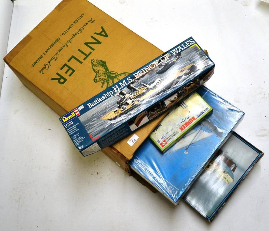 Lot 73 - Eight Boxed Unmade Marine Model Kits,