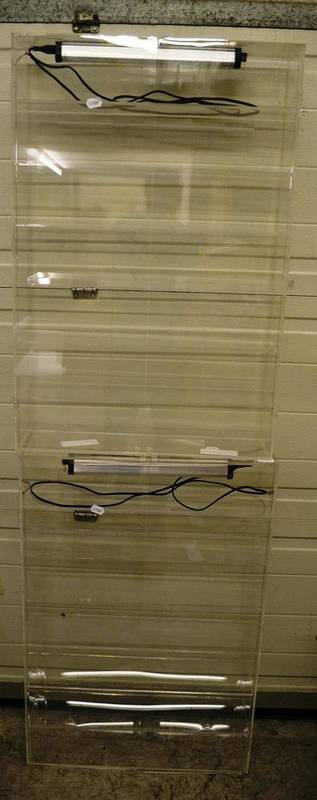 Lot 165 - A Pair of Illuminated Perspex Display Cases