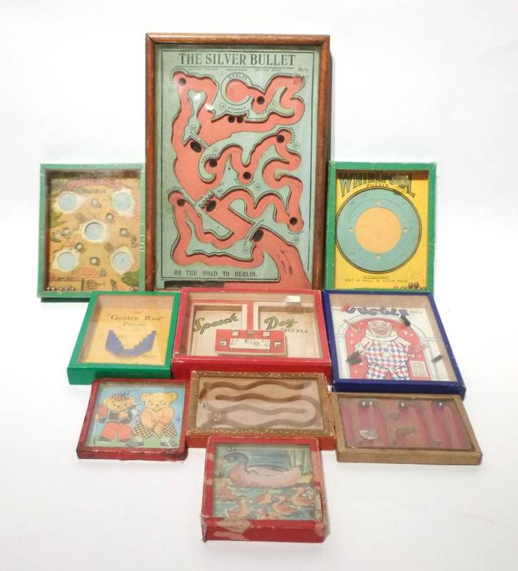 Lot 134 - Ten Dexterity Puzzles, including 'The Silver
