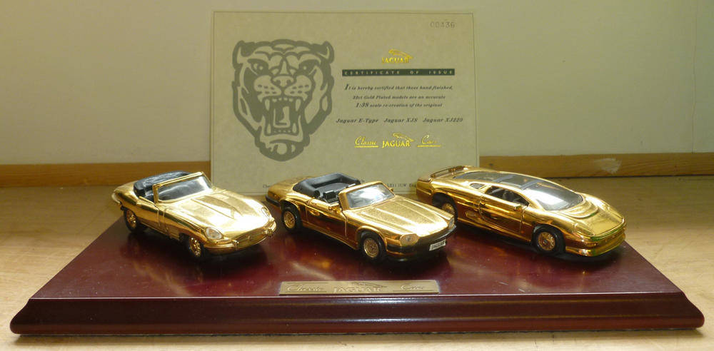 Lot 210 - Two Boxed TAG Precision Model Sets of Jaguar