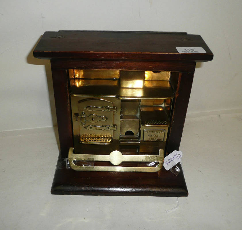 Lot 116 - A Tradesman's Miniature Brass Model of a