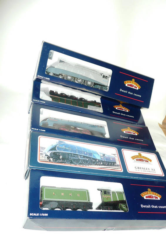 Lot 24 - Five Boxed Bachmann Branch-Line 'OO' Gauge A4