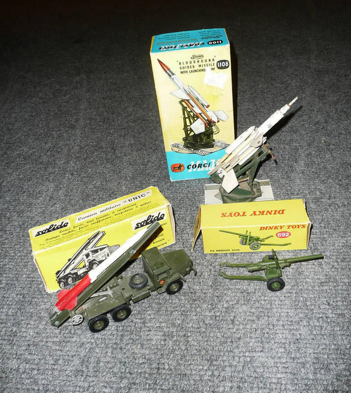 Lot 149 - Three Boxed Diecast Military Vehicles:-