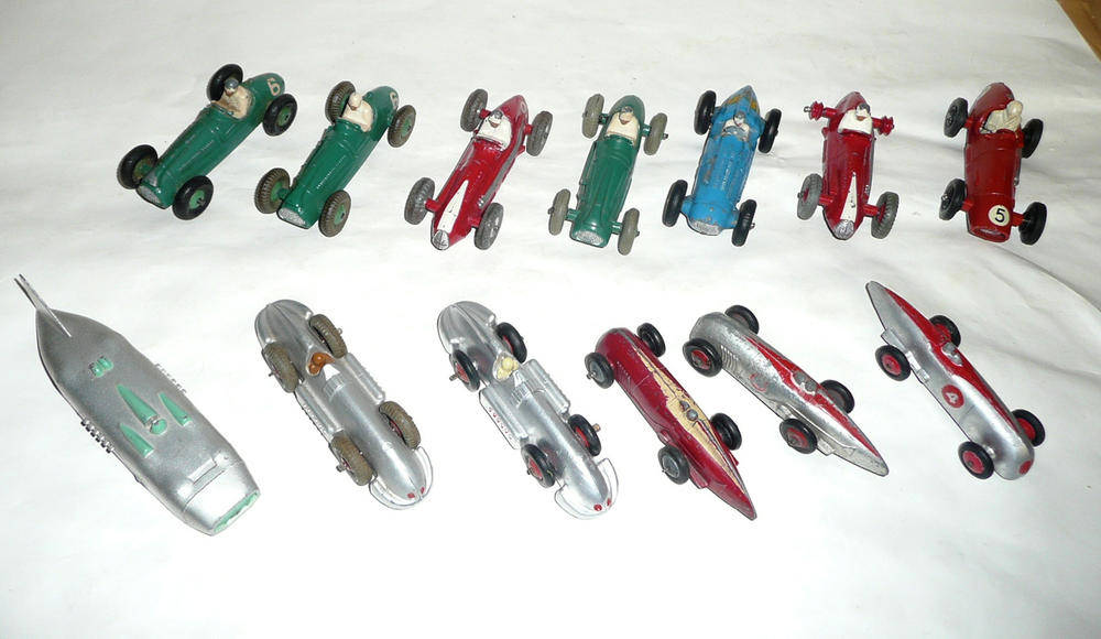 Lot 210 - Twelve Dinky Racing and Land Speed Record