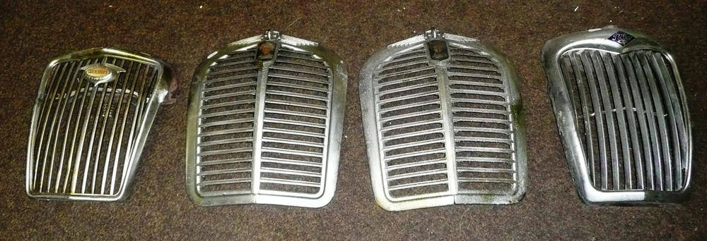 Lot 222 - Four Chrome Car Radiator Grilles - Wolseley,