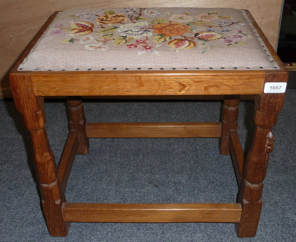 Lot 1657 - A Robert "Mouseman" Thompson Oak Dressing