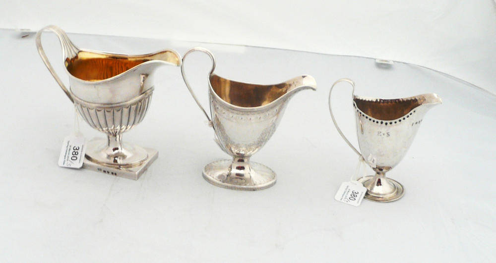 Lot 380 - A George III Cream Jug, Daniel Pontifex,