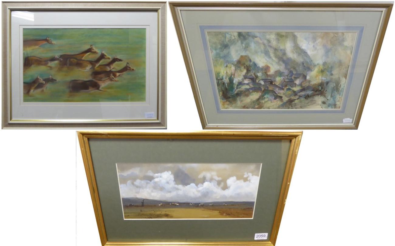 Lot 2059 - Brian Irving (1931-2013) Shepherd droving