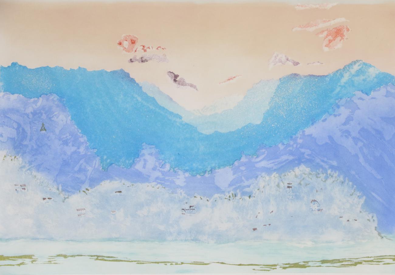Lot 2010 - Patrick Procktor RA (1936-2003) 'Kathmandu',