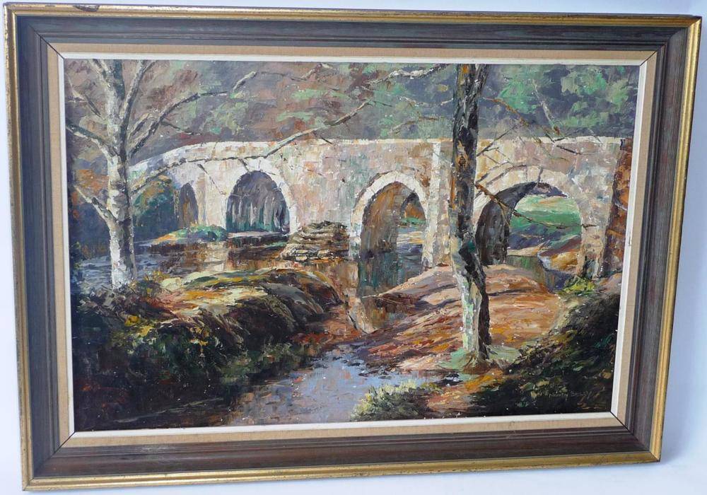 Lot 1110 - Nancy Bailey (1913-2012) Respryn Bridge,