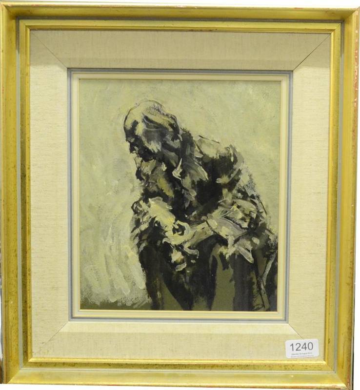 Lot 1240 - John McCombs (b.1943) Study of an elderly