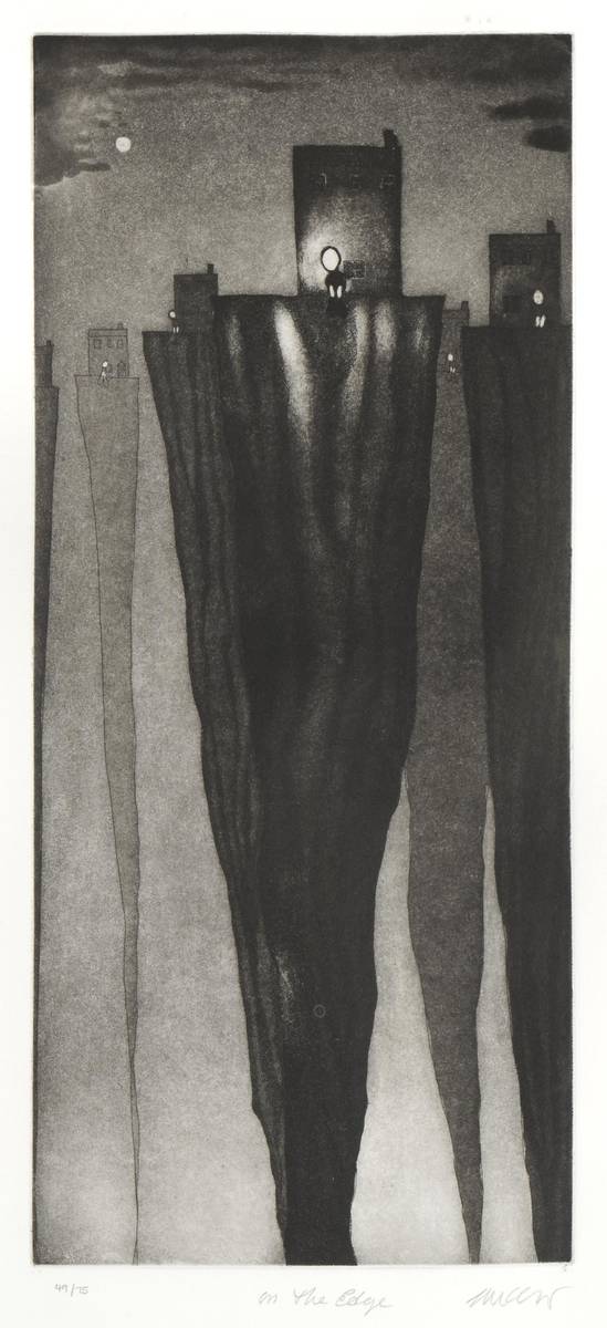 Lot 2038 - Mackenzie Thorpe (b.1956) 'On the Edge'