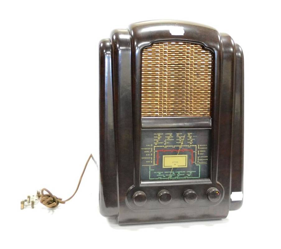 Lot 2144 - Ferranti 145 Wireless in brown Bakelite Art