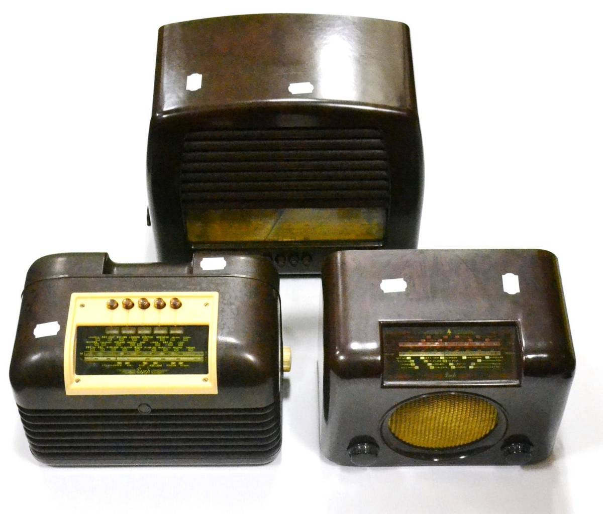 Lot 99 - Three Bakelite Radios Bush Model DAC 90A,