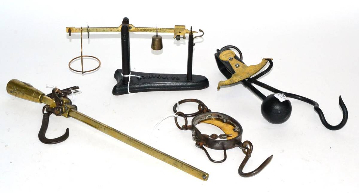 Lot 2273 - Various Balances Steelyard sliding beam