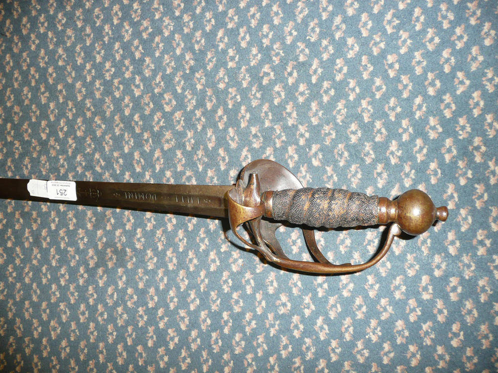 Lot 251 - An Early 17th Century Italian Broadsword,