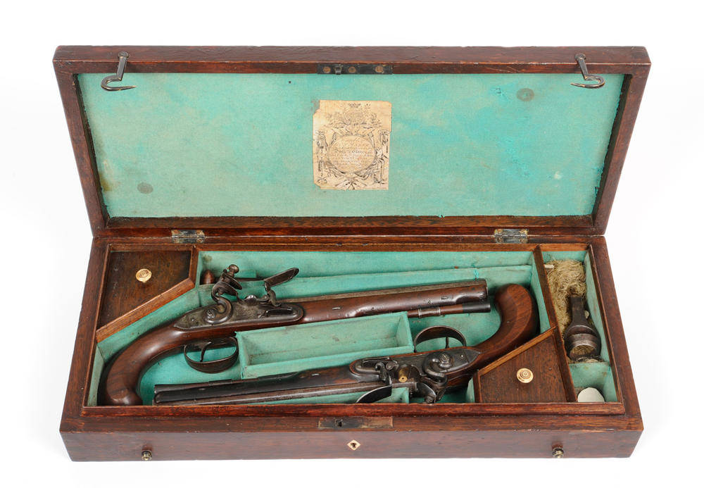 Lot 395 - A Good Pair of 18th Century Flintlock