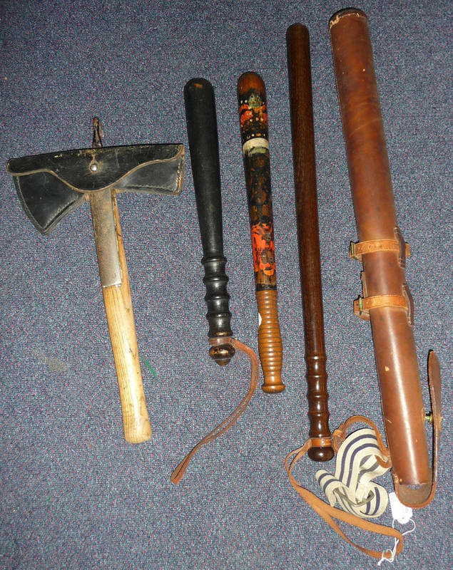 Lot 76 - A Victorian Ebonised Walnut Truncheon by