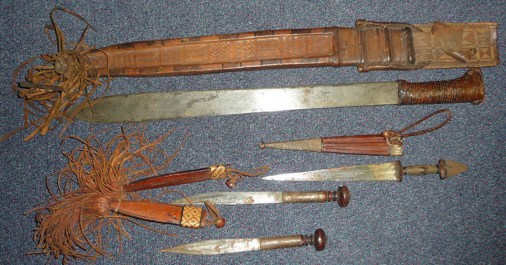 Lot 216 - A North African Sword, with single edge
