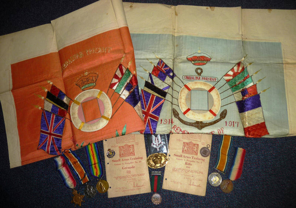 Lot 36 - A First World War Trio, awarded to 4-9114 PTE.