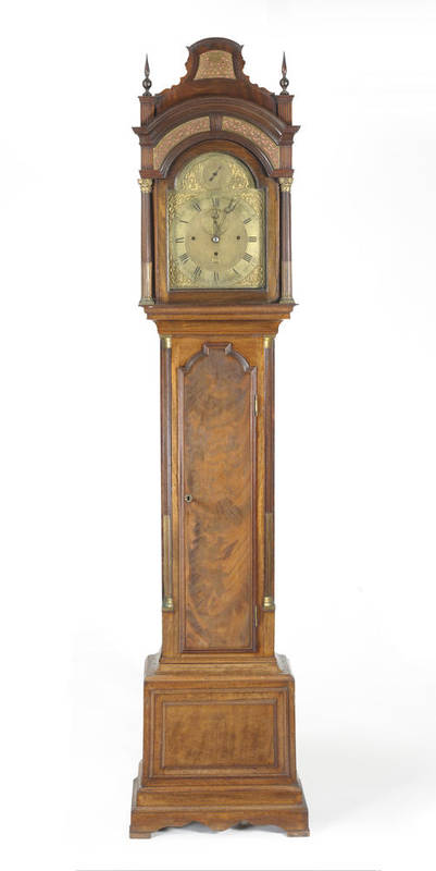 Lot 1316 - A Mahogany Chiming Longcase Clock, case