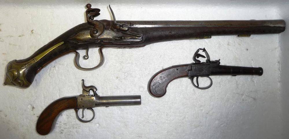 Lot 447 - An 18th century Continental Flintlock