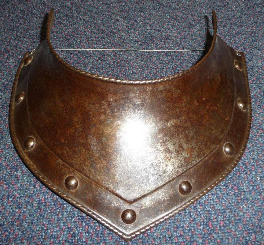 Lot 129 - A 17th Century Style Steel Gorget, with