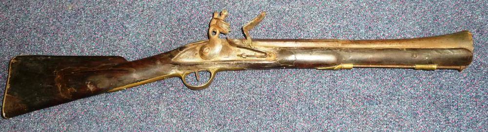 Lot 451 - An Early 19th Century Flintlock Blunderbuss,
