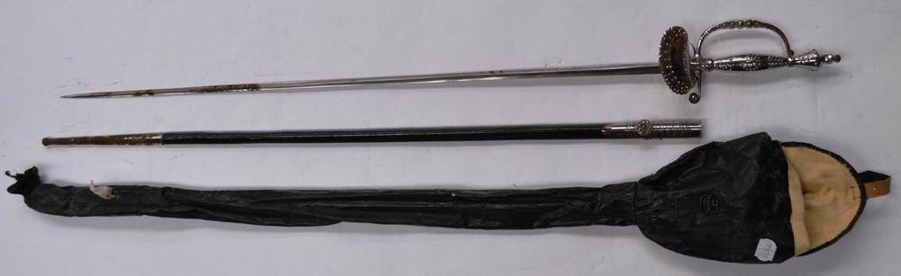 Lot 293 - An Edwardian Court Sword, with 78.5cm plain