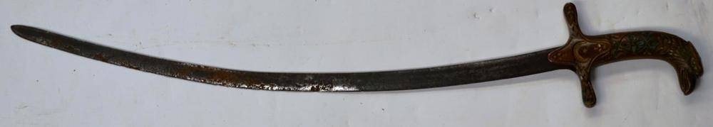 Lot 306 - A 19th Century Turkish Sword, with 59cm