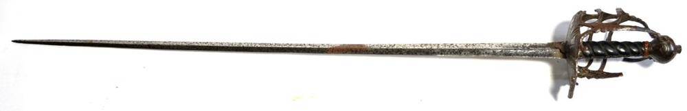 Lot 336 - A 17th Century Mortuary Sword, the 88.5cm