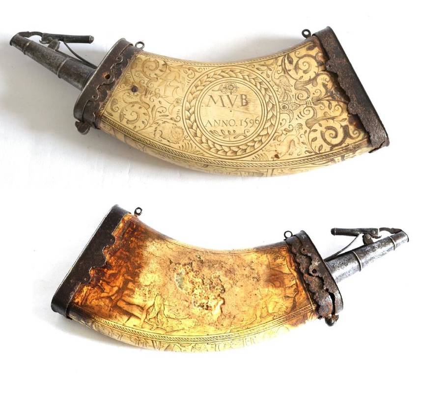 Lot 417 - A 16th Century German Powder Flask, of