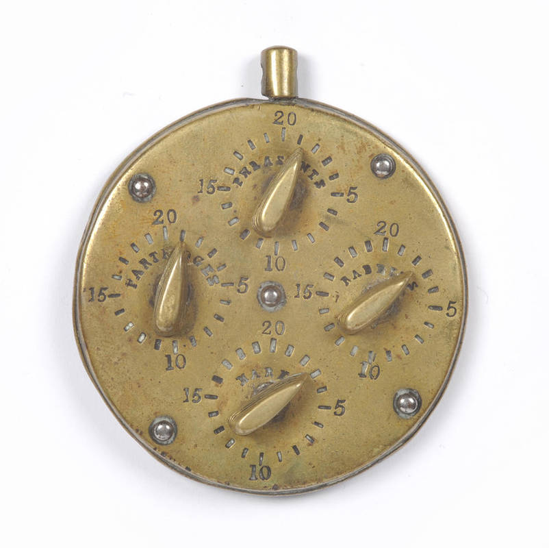 Lot 391 - A Rare Brass Shooting Tally, James Dixon